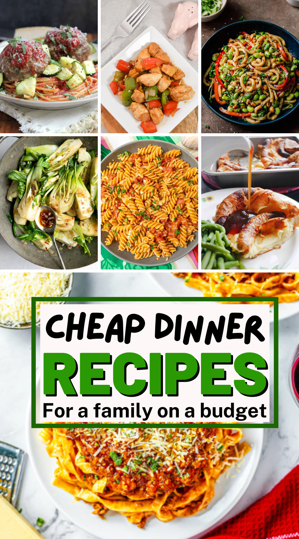 Cheap Dinner Recipes For a Family on a Budget - Vigor it Out